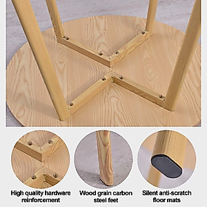 Combination Negotiation Table,Conference Table Square Office Table And Chair Set With 4 Chairs,Reception Desk And Chair Combination,Leather Material,80CM Diameter,Suitable For Living Room,Cafe ( Color