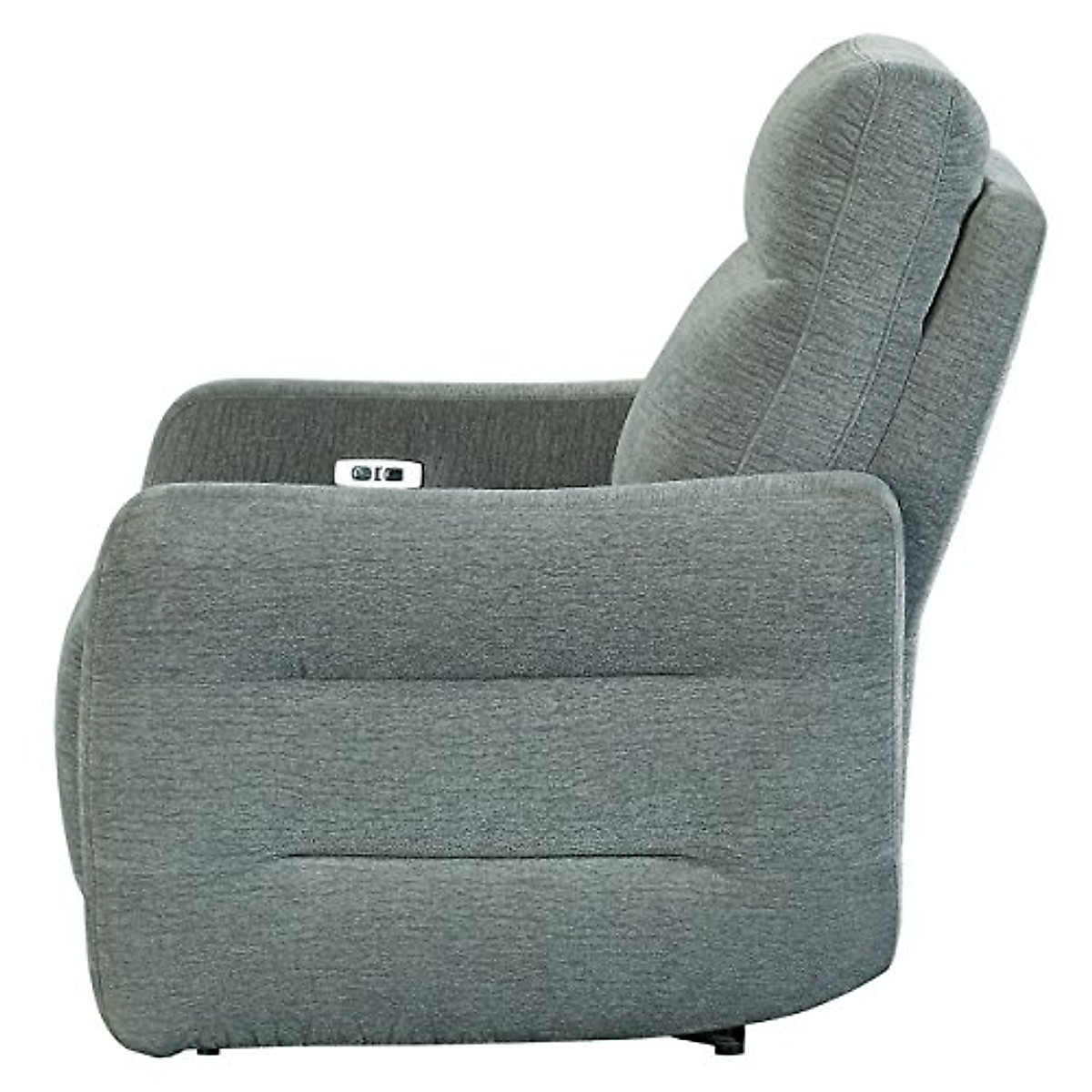 Homelegance Edition 78" Fabric Power Double Lay-Flat Reclining Sofa, Dove