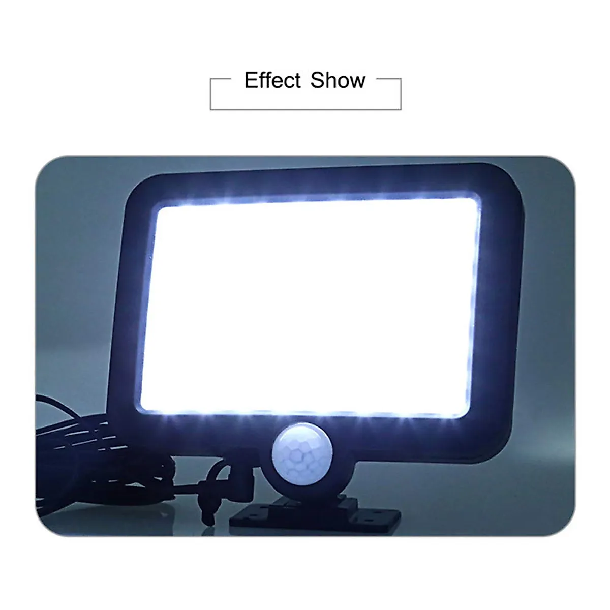 Solar Security Light, Solar Wall Lights Outdoor Flood Light - 120 LED PIR Motion Induction IP65 Waterproof, Up to 10 Hours Illumination,Easy-to-Install Split Solar Light for Front Door,Yard,Garage