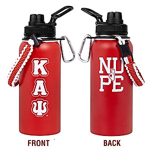 BBGreek Kappa Alpha Psi Fraternity Paraphernalia - Official Vendor - 32oz Rugged Tumbler with Paracord Carabiner - Nupe