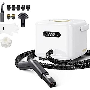 GROBELL Steam Cleaner: Chemical-Free Portable Powerful Handheld Steamer Machine for Tile Grout Bathroom Upholstery Mattress Furniture Auto Car Detailing Home Use Wallpaper Remover Bed Cleaning