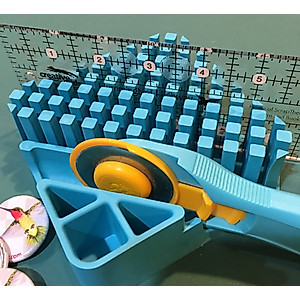 Your Nest Craft Organizer for Rulers, Scissors, Rotary Cutters and More - Peacock Blue