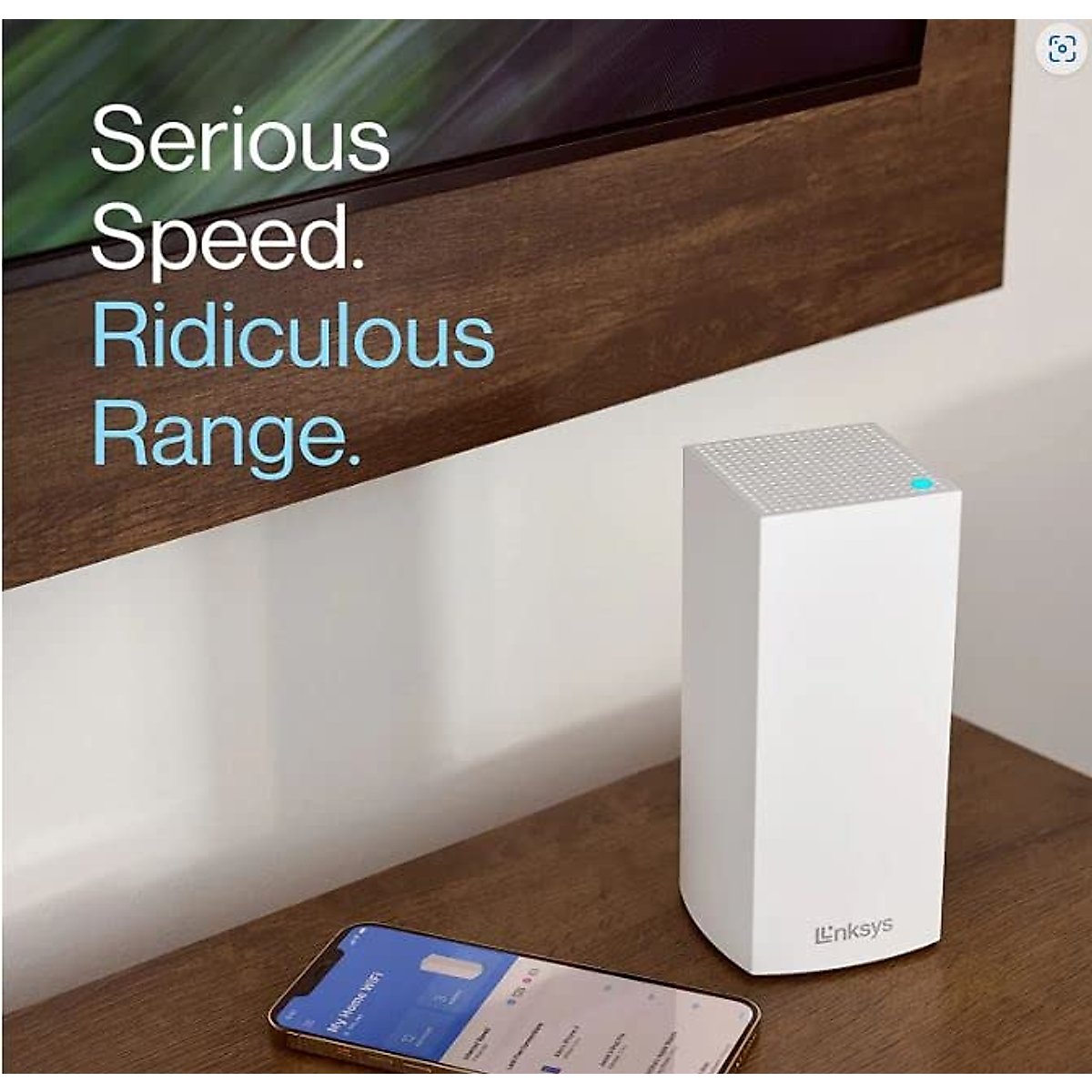 Linksys MX12600 Velop Intelligent Mesh WiFi 6 System: AX4200, Tri-Band Wireless Network for Full-Speed Home Coverage, 8,100 sq ft (White, 3-Pack)