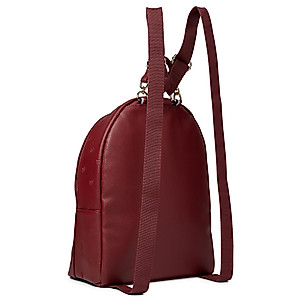 Tommy Hilfiger Amelia II Medium Dome Backpack-Embossed TH Serif Critter PVC Virginia Red One Size