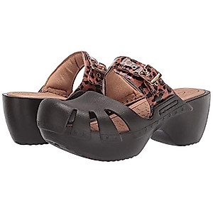 Dr. Scholl's Shoes Women's Dance On Clog, Brown Leopard, 7