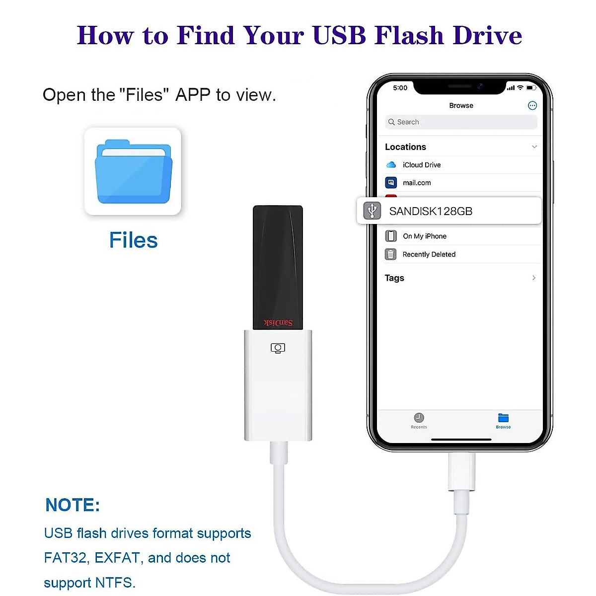 Naiyal Lightning to USB Camera Adapter, Apple MFi Certified USB OTG Cable Converter for iPhone 14 13 12 11 Pro Max XS XR X 8 iPad, Support Camera, Card Reader, USB Flash Drive, MIDI Keyboard (White-1)