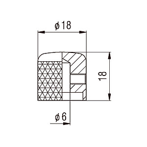 Rubatone Metal Guitar Knobs Dome Control Knobs with Black Knurled Barrels 6mm Split Shafts for Telecaster Stratocaster Electric Guitar or Bass Guitar Set of 4pcs.