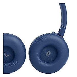 JBL Tune 660NC: Wireless On-Ear Headphones with Active Noise Cancellation - Blue (Renewed)