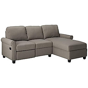 Serta Copenhagen Reclining Sectional with Right Storage Chaise - Gray