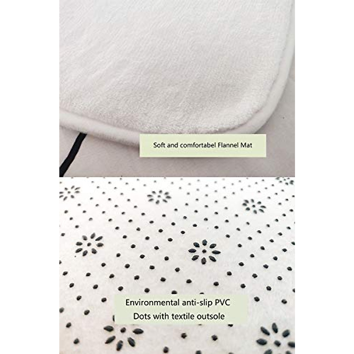 Round Area Rug Black Moon Phase Flower Doormat Non-Slip Floor Mat Decoration Comfy Carpet for Home Bedroom Living Room Carpet 80 * 80cm/31 * 31inch