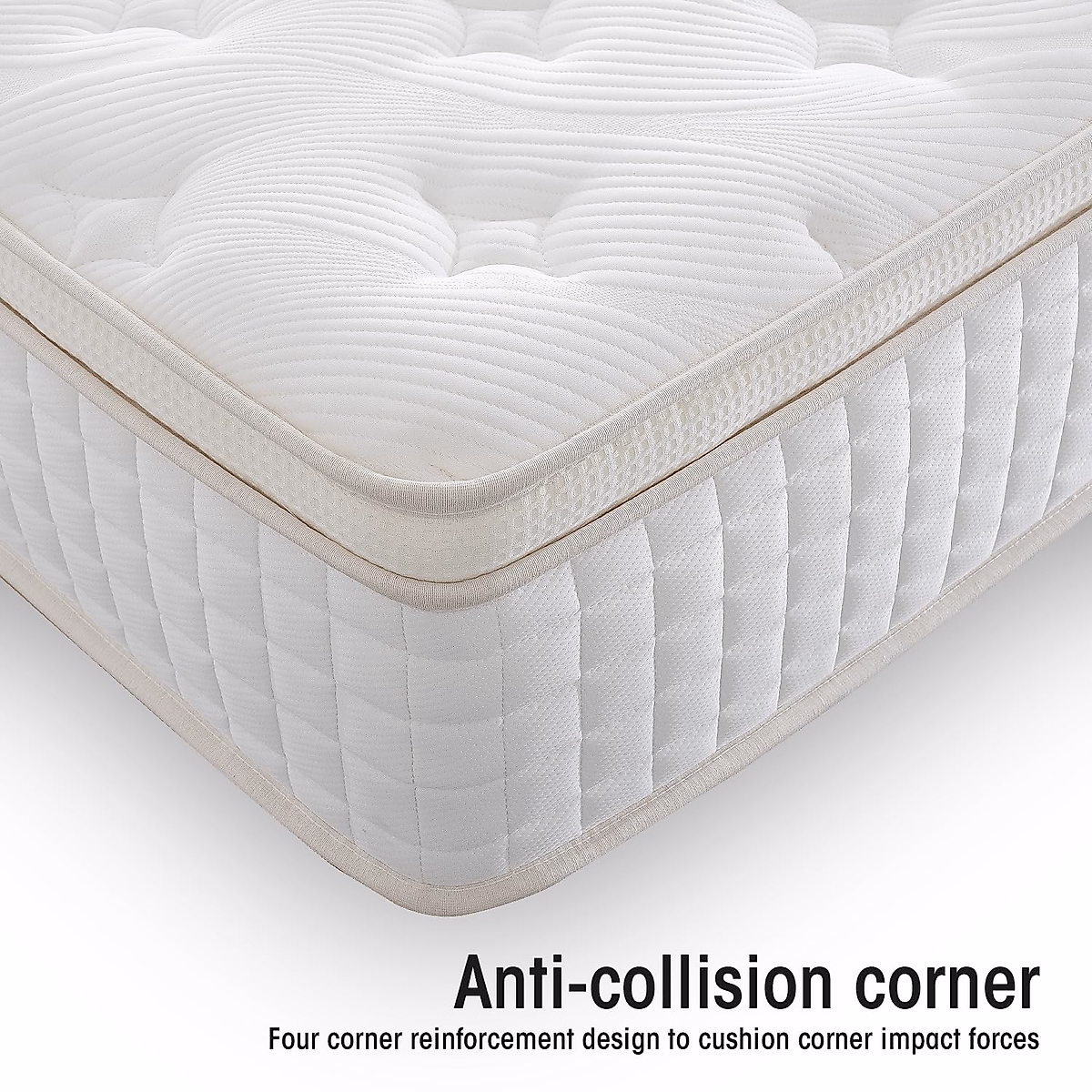 CEACYDIK Memory Foam and Innerspring Hybrid Mattress-Full Size Mattress,12 Inch Full Mattress in a Box,Medium Firm Soft and Comfort White Mattress