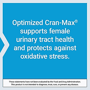 Life Extension Optimized Cran-Max®, cranberry whole fruit concentrate with hibiscus extract, best in class support for female urinary tract health, gluten-free, vegetarian, non-GMO, 60 capsules