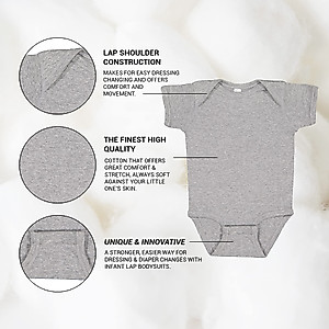 Auntie's You Say Alpaca My Bags Baby Boy Girl Clothes Llama Funny Announcement Shower Bodysuit Romper (6 Months) Heather Gray