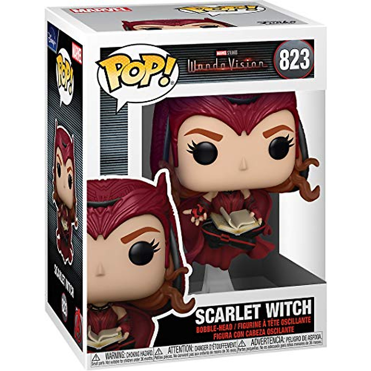 POP Marvel: WandaVision - The Scarlet Witch Funko Pop! Vinyl Figure (Bundled with Compatible Box Protector Case), Multicolored, 3.75 inches