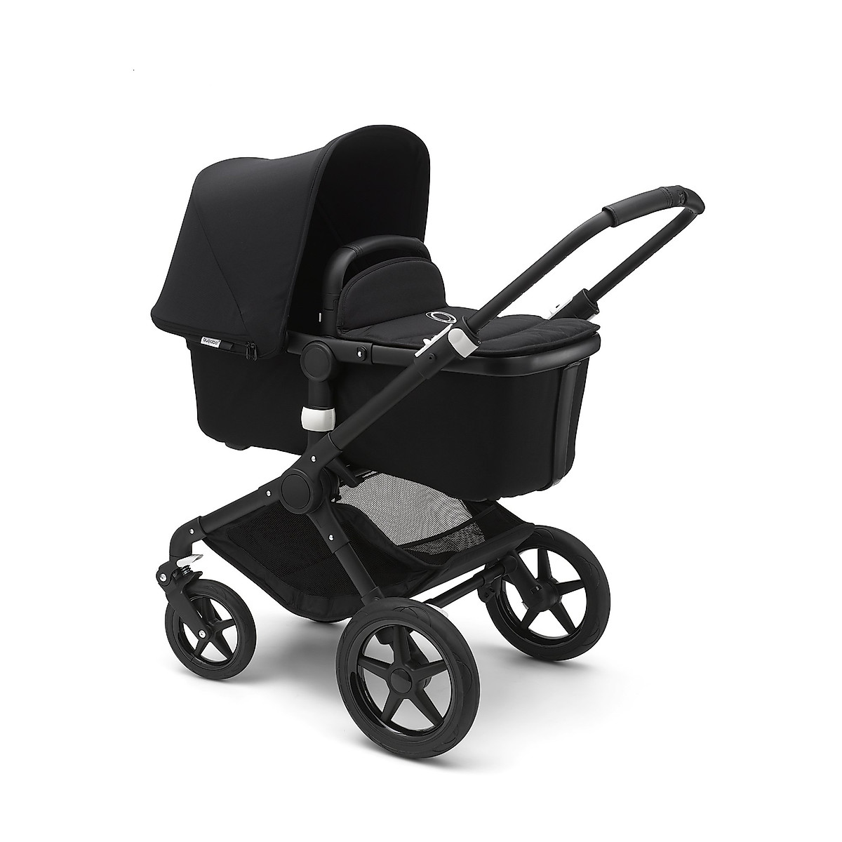 Bugaboo Fox Complete Full-Size Stroller, Black - Fully-Loaded Foldable Stroller with Advanced Suspension and All-Terrain Wheels