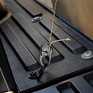 Nite Ize CamJam Cord Tightener - Tie Down Rope Tightener with Carabiner Clip - Lightweight Utility Cord Tightener for Camping Accessories & Hiking Gear - 4 Pack