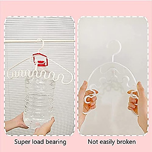 ZMOXY Wave Pattern Stackable Hanger, Magic Wave Pattern Hanger, Multifunctional Wave Hanger, Space Saver Closet Organization Hangers for Bra Top Camisole (White,5pcs)