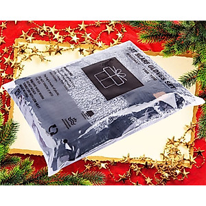 JTJFIT Men's Winter Knitted Beanie Hat Scarf & Touchscreen Gloves 3PCS Set Fleece Lined Cap for Men(Black-White)