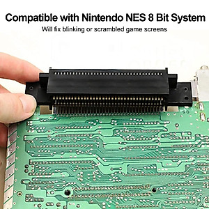 SUNJOYCO NES Cartridge Slot, 72 Pin NES Connector for NES 8 Bit Entertainment System Nintendo Console Games Repair Part