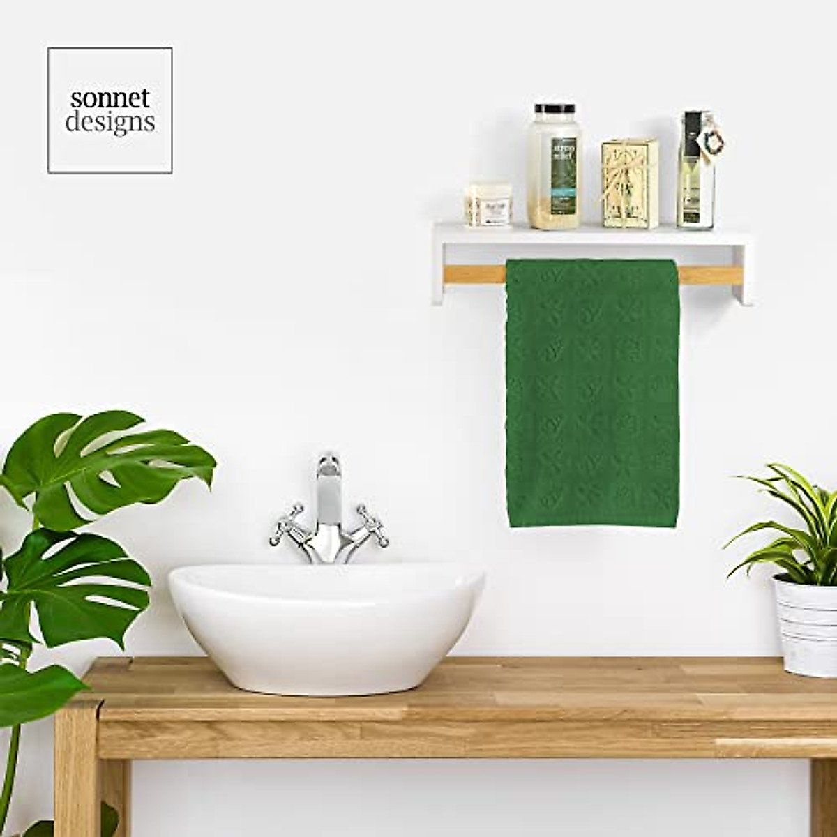 Sonnet Designs Floating Nursery Book Shelves for Wall 3 Pack White Nursery Wall Mount Bookshelf for Kids Room Toddlers Toys Wood Book Shelf Usable in Home, Kitchen, Bathroom, Floating Wall Ledge