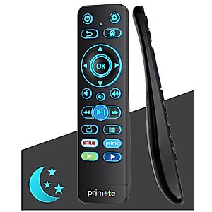 Backlit Remote Replacement for Toshiba/Insignia Smart TV, Compatible with Fire/Roku SmartTV - w/Soundbar Audio Control - (No Voice Search) [NOT for Stick]