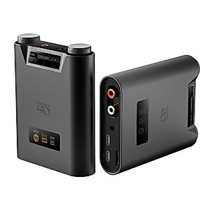 SHANLING H5 Portable DAC/AMP,HiFi Music Player,Headphone Amplifier,Dual AK4493SEQ DAC,768kHz / 32bit, DSD512,Bluetooth 5.0,840@32Ω Output,MQA Full Decoder,3.5/4.4mm,Optical/USB/Coaxial (Black)