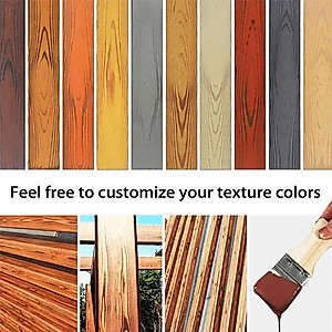 4 Pieces Wood Graining Tool,Wood Grain Tool, Rubber Wood Pattern Graining Knurling Tool On All Surfaces
