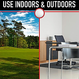 Franklin Sports Indoor Golf Putting Green – Portable Authentic 9 Foot Mat with Auto Ball Return – Golf Training Aid & Putting Practice Game – Real Course Feel (92049X)