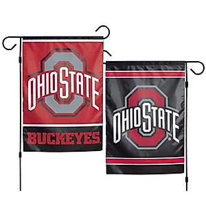 WinCraft Ohio State Buckeyes Polyester 12"X18" 2 SIDED Garden Yard Wall Flag