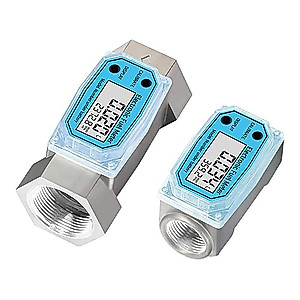 Flow Control Meter 1 Inch Flow Meters Flowmeter, Gauge PCB Electronic Flow Indicator Sensor for Gasoline Methanol Kerosene Water Used in Petroleum,Food, Etc.