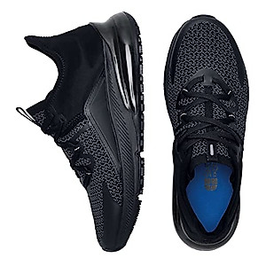 Shoes for Crews Gia, Women's Slip Resistant Work Shoes, Black, Size 7