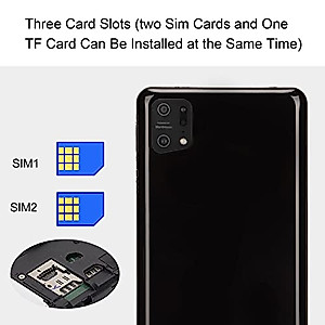 soobu Tablet PC, 7 Inch Calling Tablet 4GB 32GB Black Expandable Up to 128GB 1960x1080 HD 6000mAh Capacity Front 500W Rear 800W for Android 10.0 for Playing Games (US Plug)