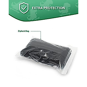 FriCARE ECOGUARD Kids Face Mask, Made-in-USA, 3-Layer Disposable Mask for Children, Breathable & Comfortable, 50 Pack (Black)