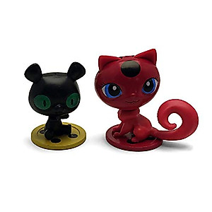 Cartoon-Inspired Ladybug and Cat Noir (Set of 8 pcs), Action Figures, Toys