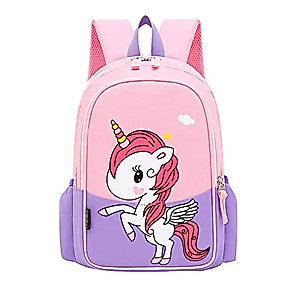 POWOFUN Kids Preschool Kindergarten Backpack Lightweight Cool Cute Cartoon Travel Backpack With Lunch Bag For Boys Girls