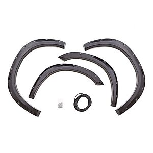 Lund RX205T Elite Series Black Rivet Style Textured Front and Rear Fender Flare - 4 Piece