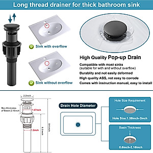 Midanya Wet Bar Sink Faucet,Single Handle Bathroom Kitchen Faucet 1 Hole Swivel Spout Farmhouse RV Small Vanity Lavatory Bath Utility Faucet with Deck Plate,Matte Black