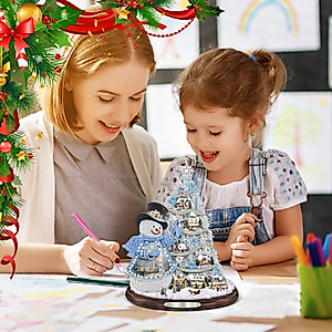 KSIEE Diamond Painting, Crystal Rhinestone Painting Art, Christmas Rhinestone Painting Ornaments Snowman for Wall Home Decor in Bedroom