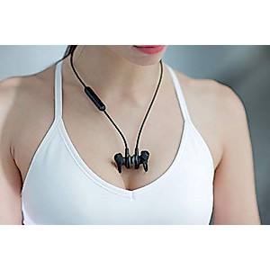 Edifier W285BT Wireless Sports Headphones - Bluetooth 4.2 IPX4 Sweat Splash Proof in-Ear Earphones with AAC Support - Black