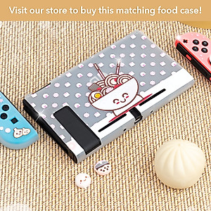 BelugaDesign Boba Dumpling Thumb Grips | Cute Food Pork Bun Face Bubble Tea | Kawaii Japanese Button Joystick Cap Cover | Compatible with Nintendo Switch Standard Lite OLED