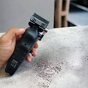 XPERSIS PRO Optimum Ergonomic Design DLC Taper Blade Black Cordless Hair Clipper for Barbers, Professional Mens Hair Clipper + Electric Razor Foil Shaver with Sharp Blades