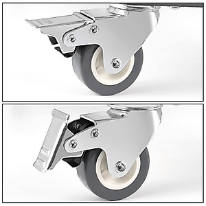 HAKZEON 2 Packs Telescopic Furniture Dolly with 4 Locking Swivel Wheels, Movable Stand Base Adjustable Washer Roller Dolly, Moving Cart for Washing Machine, Refrigerator, Dryer, Load Up 480 LB