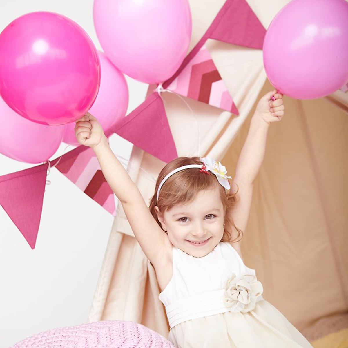 Matte Red, Light Pink, Rose Red Balloons Arch Garland - Strawberry Birthday Party Supplies Red Pink Balloons Arch Mother Day Party for Strawberry Birthday Wedding Bachelorette Valentines Party Decors