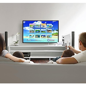 AUTOUTLET Wii Hdmi Adapter Wii to Hdmi Converter Output Video Audio Adapter, with 1M HDMI Cable Wii2HDMI 3.5mm Audio Video Output Supports 720/1080P All Wii Display Modes Compatible with Nintendo