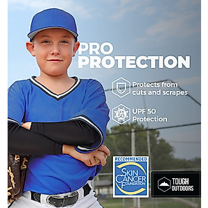 Sports Compression Arm Sleeves for Men & Women - Youth, Kids Arm Sleeve Baseball - Volleyball Sleeves & Basketball Sleeve