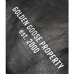 Golden Goose California Bag N-S Property Waxed Canvas Body Zipped Tote Bag - Black