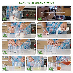 American Soy Organics - 100% Midwest Soy Container Wax Beads for Candle Making, 10 lb Bag