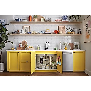 Moen GXP33C Lite Series PRO 1/3 HP Compact Continuous Feed Garbage Disposal for Kitchen Sink, Power Cord Included