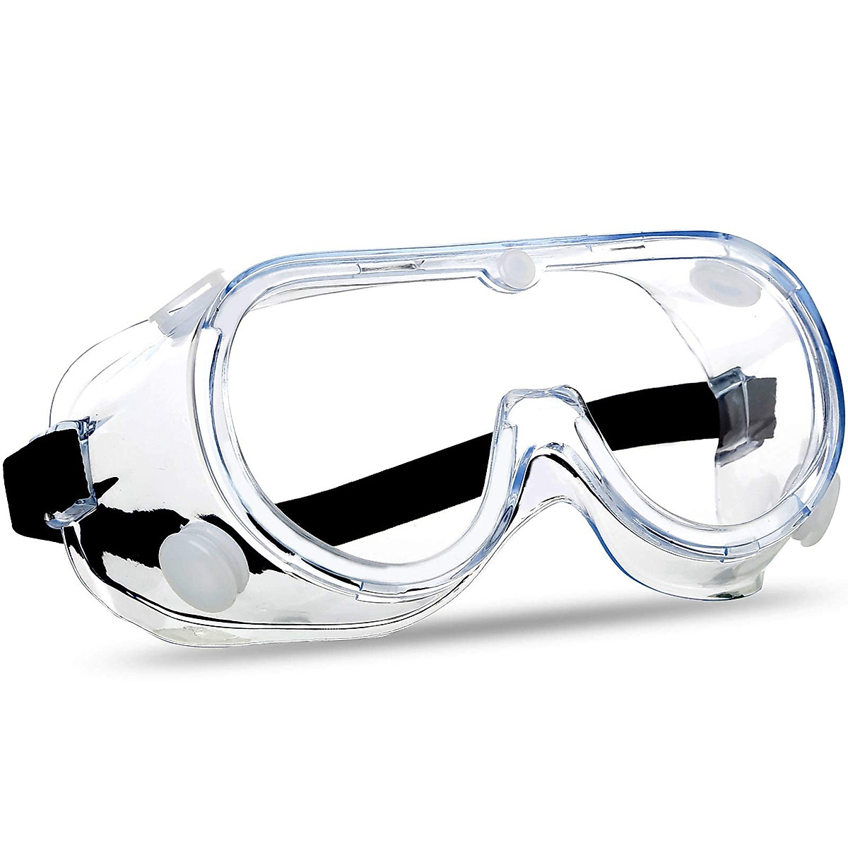 SUPERMORE Anti-Fog Protective Safety Goggles Clear Lens Wide-Vision Adjustable Chemical Splash Eye Protection Soft Lightweight Eyewear
