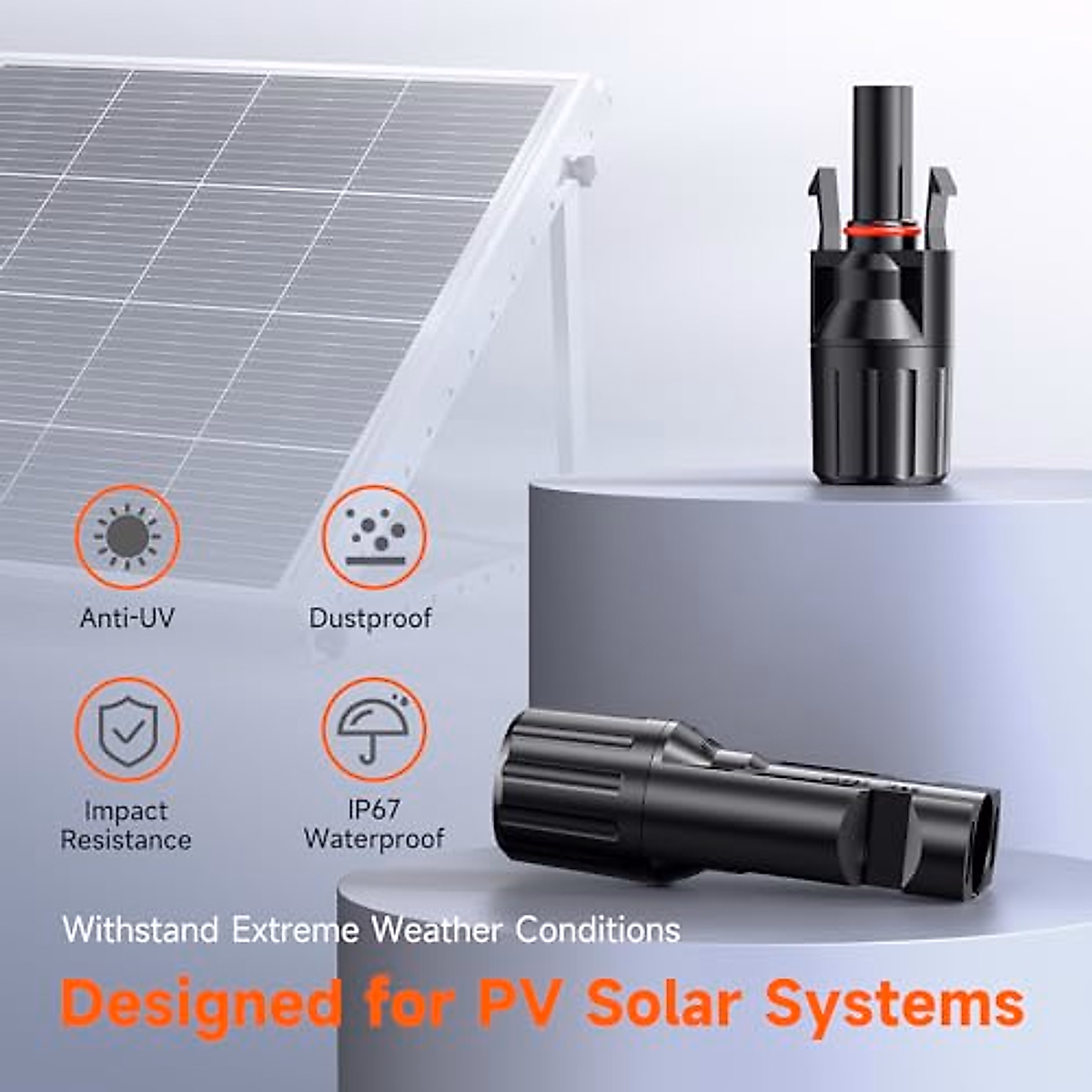 RICH SOLAR 5 Pairs Solar Connectors